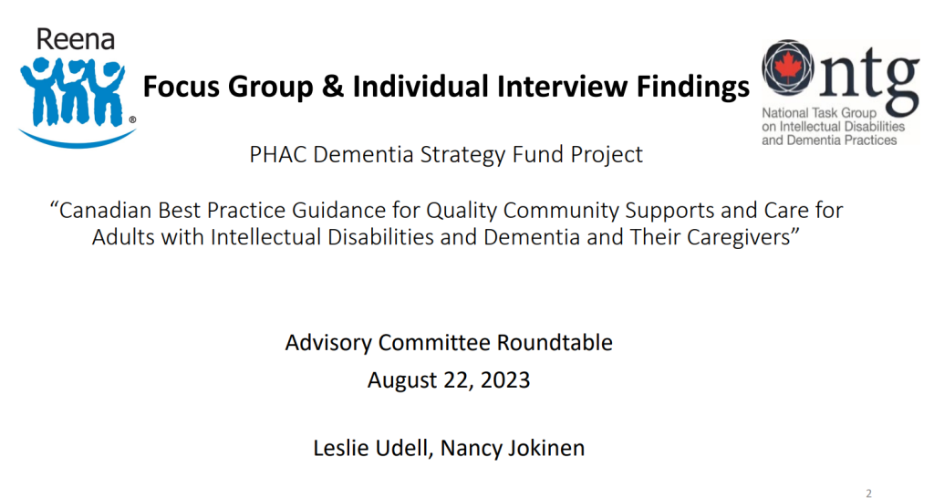 Dementia Strategy Project - Reena